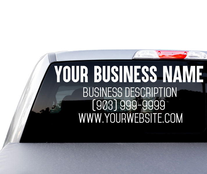 Custom rear window decals near me store
