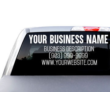 Custom Text Decals, Business Decals, and Original Bumper Stickers ...